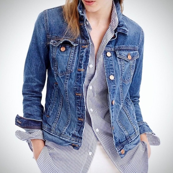 J. Crew | Jackets & Coats | J Crew Classic Denim Jacket | Poshmark